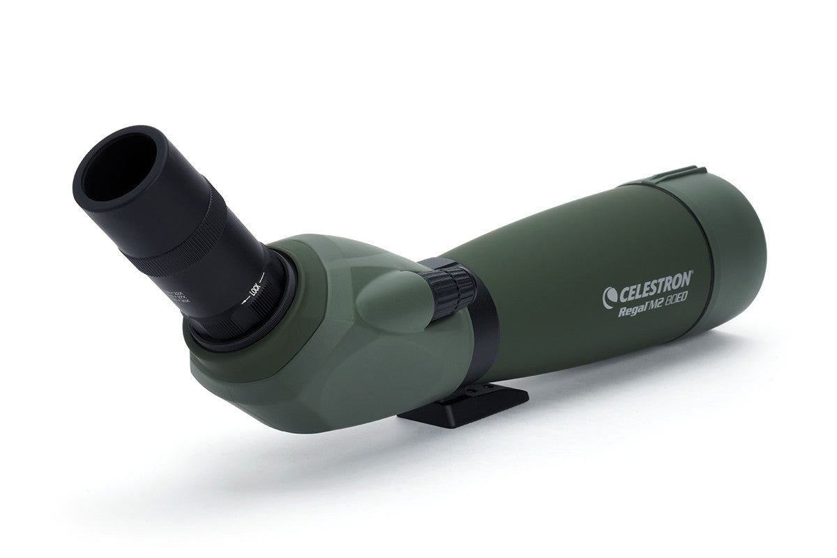 27x LER (Long Eye Relief) 80mm Regal M2 Spotting Scope Kit | Celestron