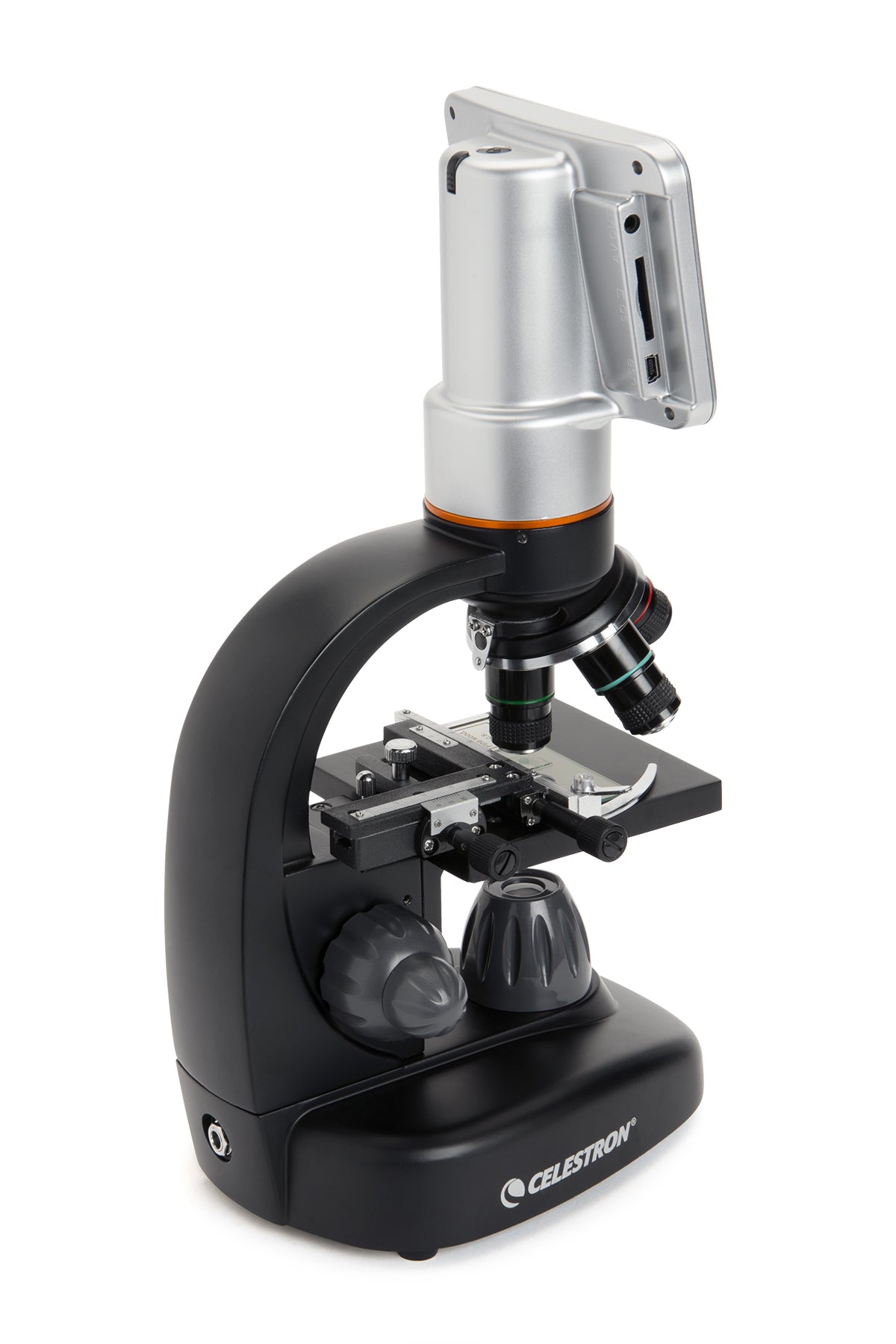 TetraView LCD Digital Microscope with 100 Slide Kit | Celestron