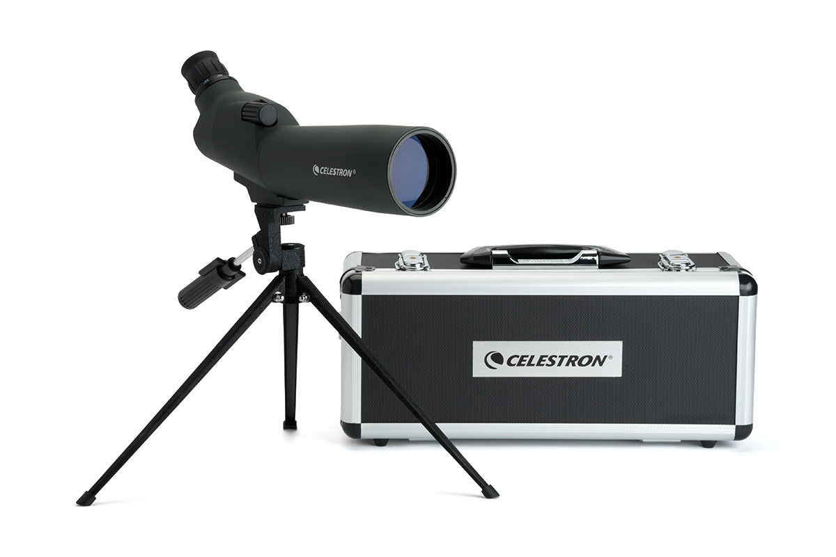 UpClose 20-60x60mm Angled Zoom Spotting Scope | Celestron