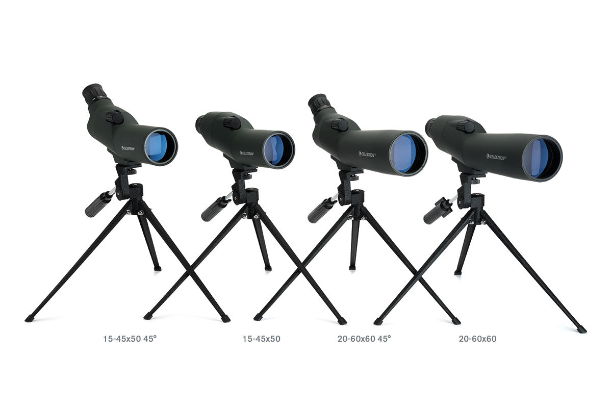 UpClose 20-60x60mm Angled Zoom Spotting Scope | Celestron