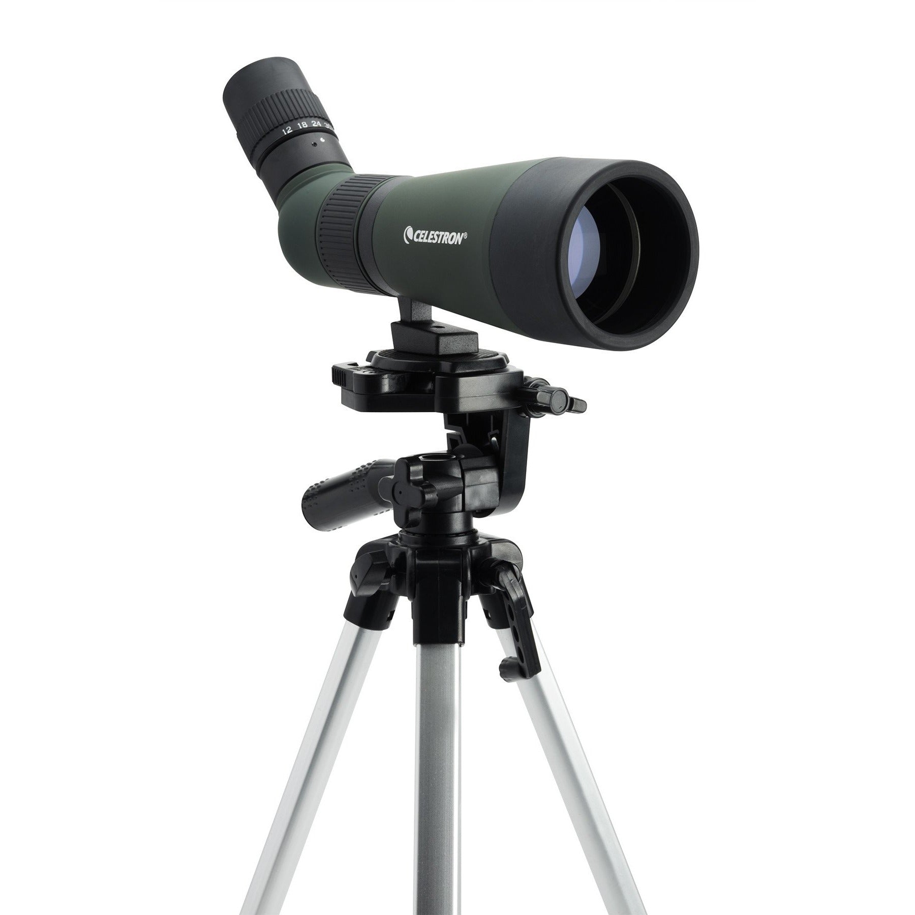 LandScout 12-36x60mm Angled Zoom Spotting Scope Backpack Kit | Celestron