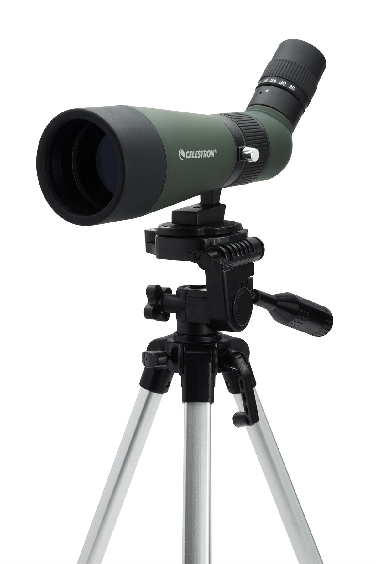 LandScout 12-36x60mm Angled Zoom Spotting Scope Backpack Kit | Celestron