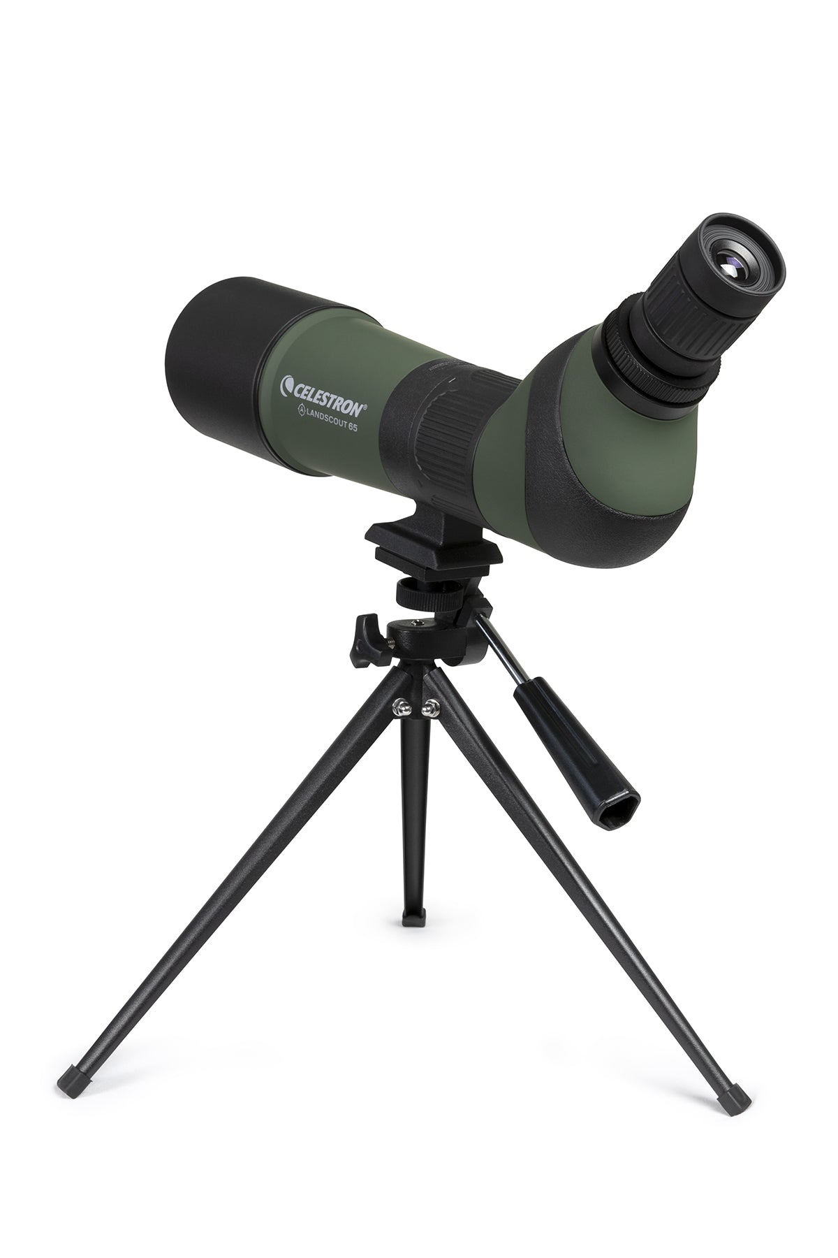LandScout 20-60x65mm Angled Zoom Spotting Scope with Table-top Tripod ...