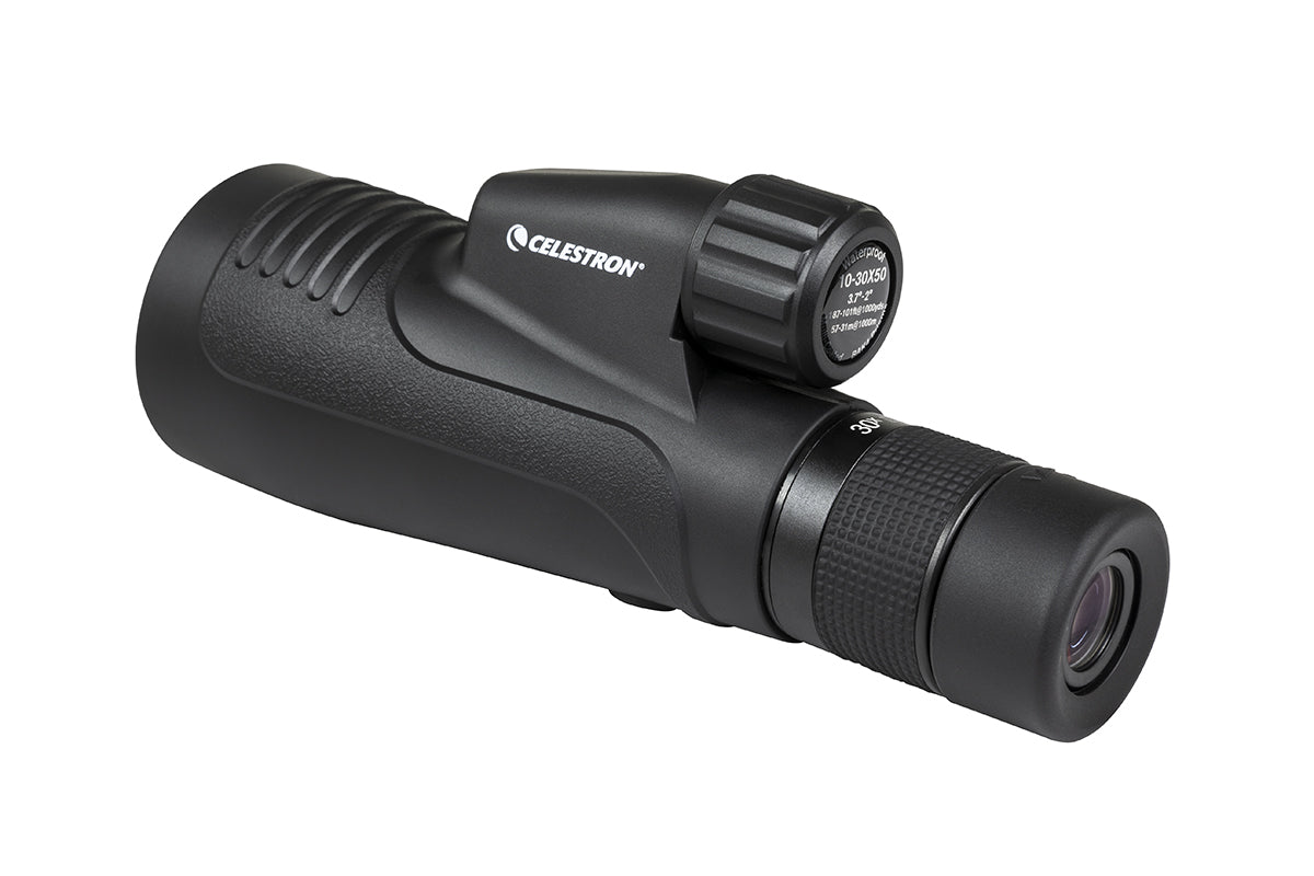 Outland X 10-30x50mm Zoom Monocular with Tripod | Celestron