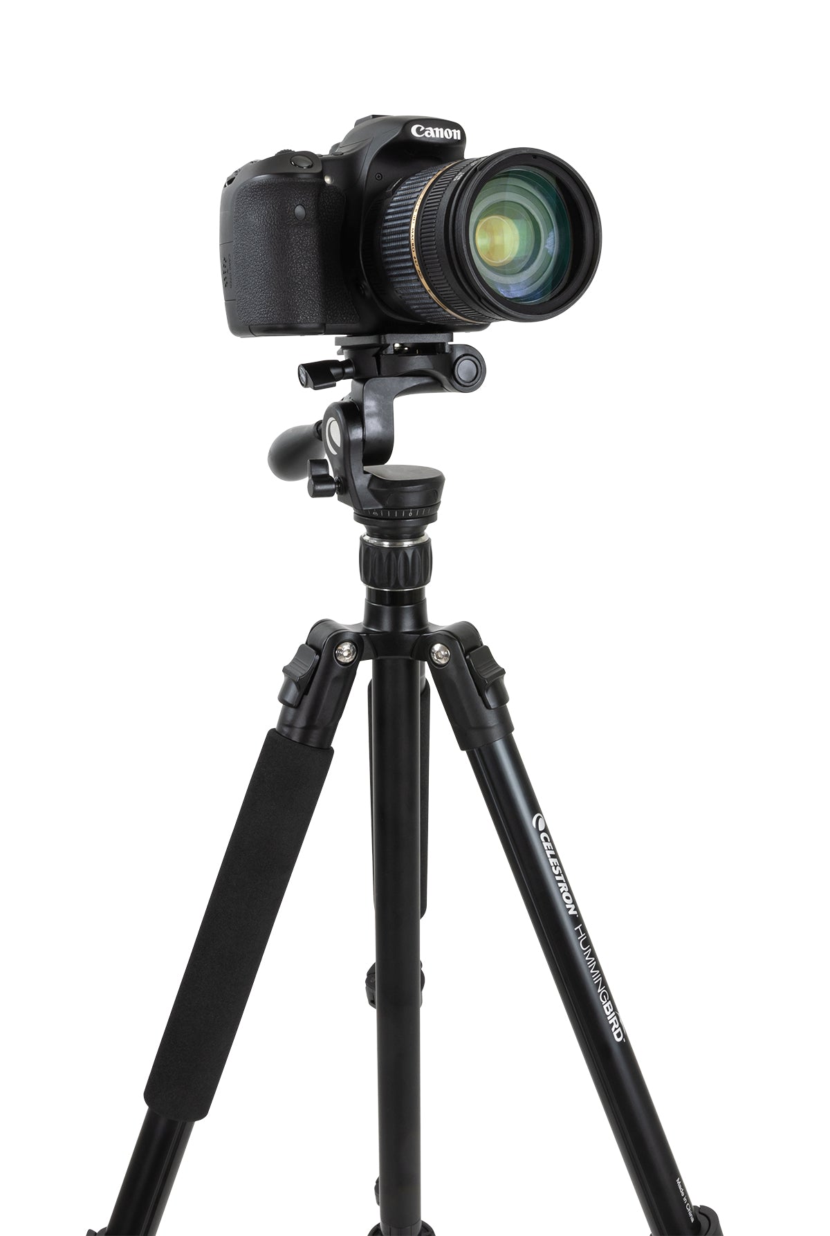 Hummingbird Fast Action Pan Tilt Head Tripod | Celestron