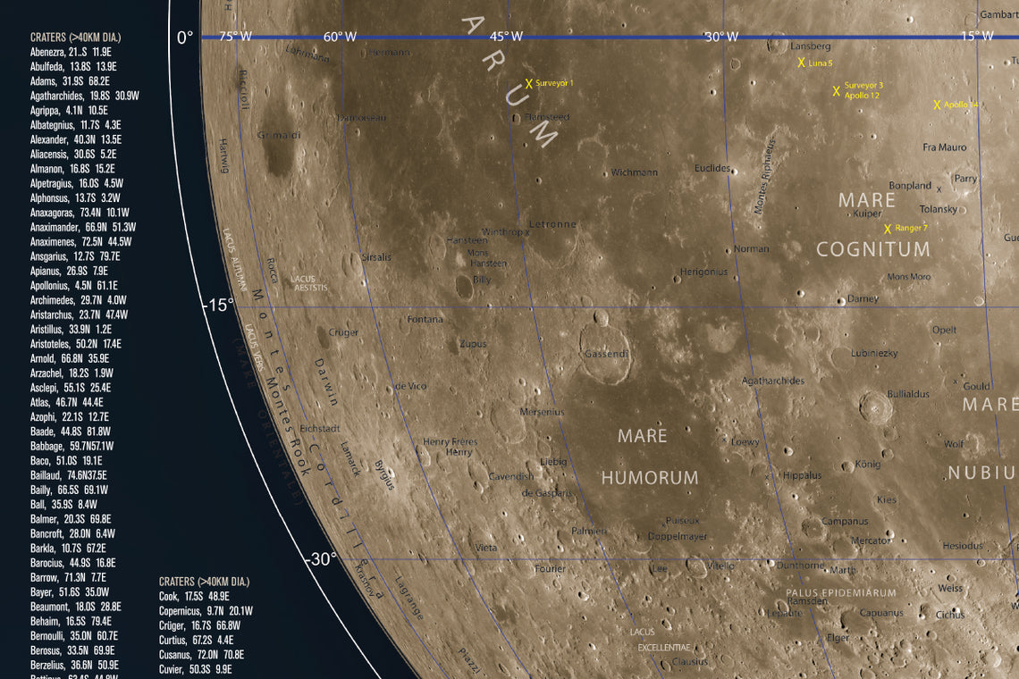 Observer’s Map of the Moon | Celestron